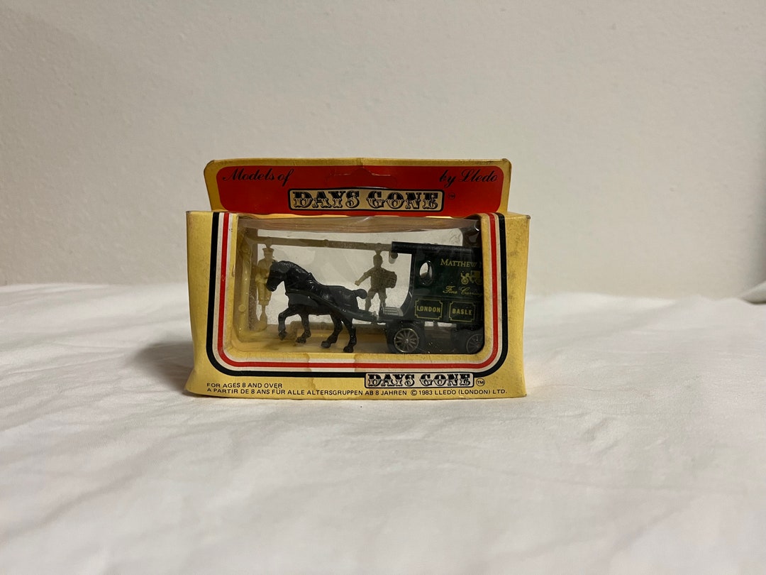 Vintage Diecast Toy Car,lledo Day's Gone"horse-drawn Delivery Van ...