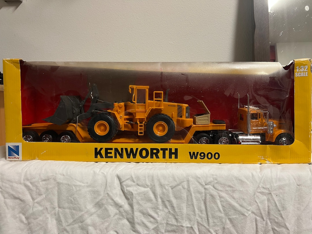 New Ray Kentworth W900 Articulating Front-end Loader Rubber Wheels ...