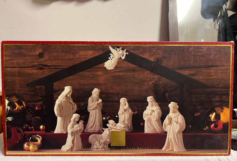 Lenox, Nativity Set, Commemorate 2000 Nativity, 10 Piece Set, in ...