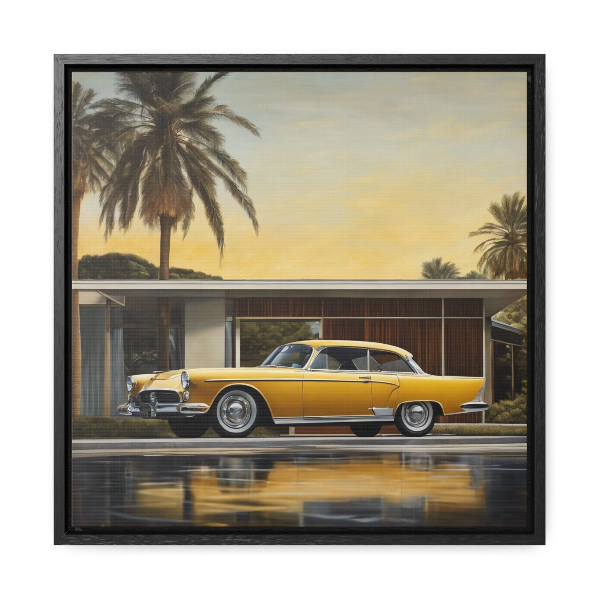 Mid-century Modern Car Print - Etsy