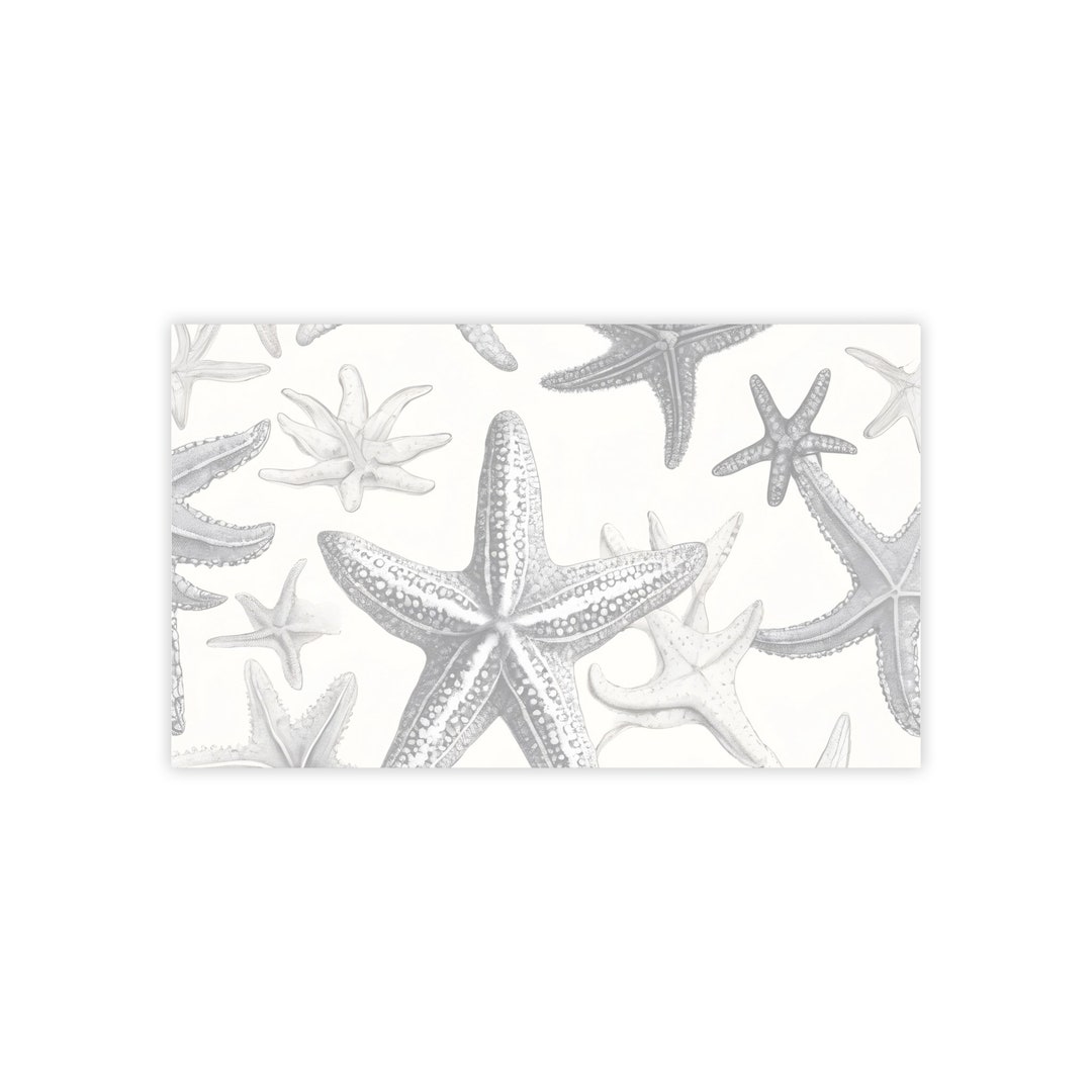 Gray Starfish Post-it® Note Pads - Coastal Office Supplies - Beach ...