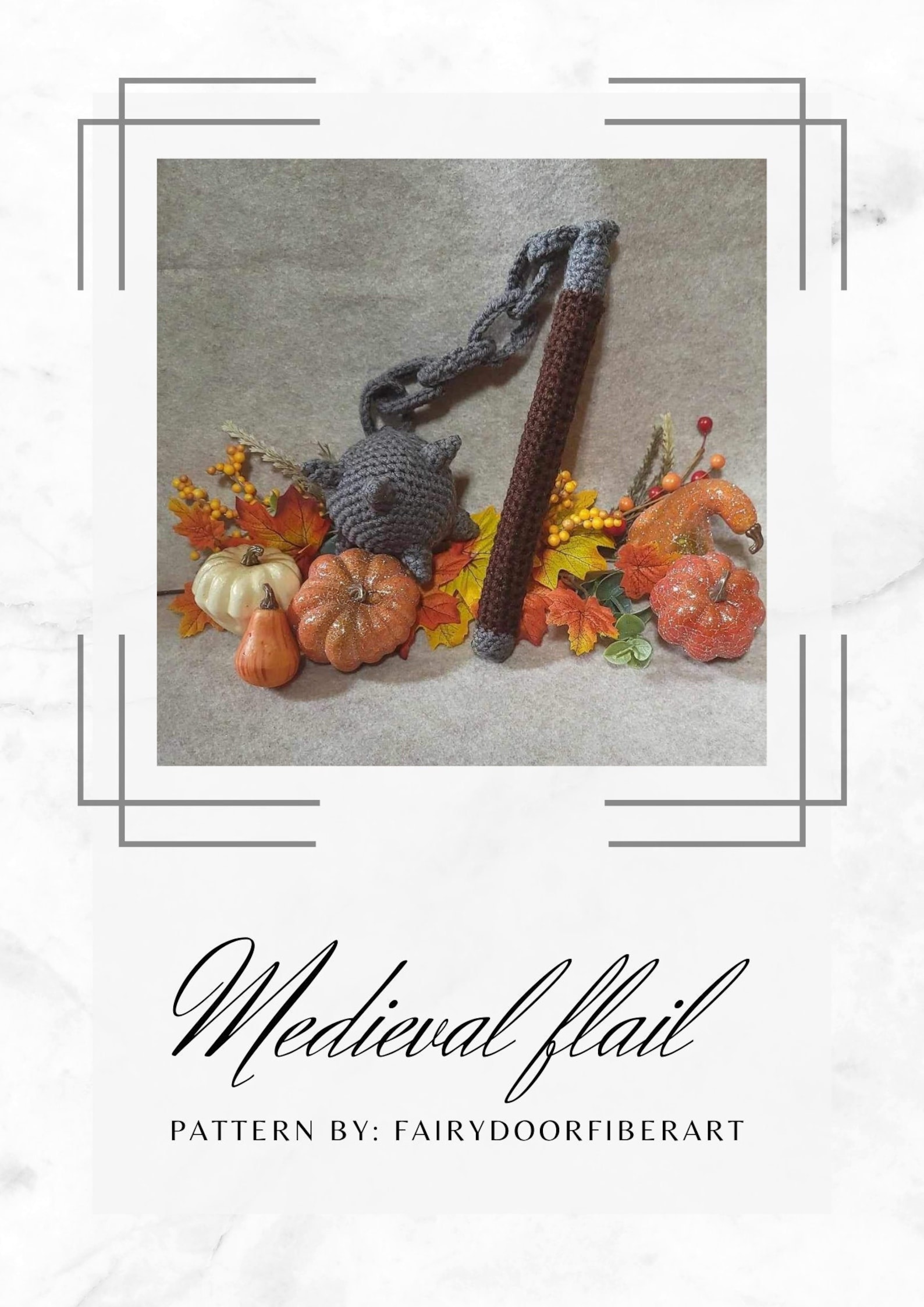 Medieval Flail Mace CROCHET PATTERN - Costume Cosplay Renaissance Toy ...