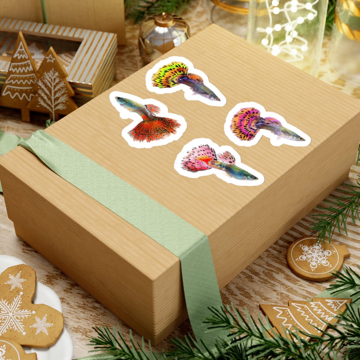 Guppy Fish Kiss-cut Sticker - Etsy