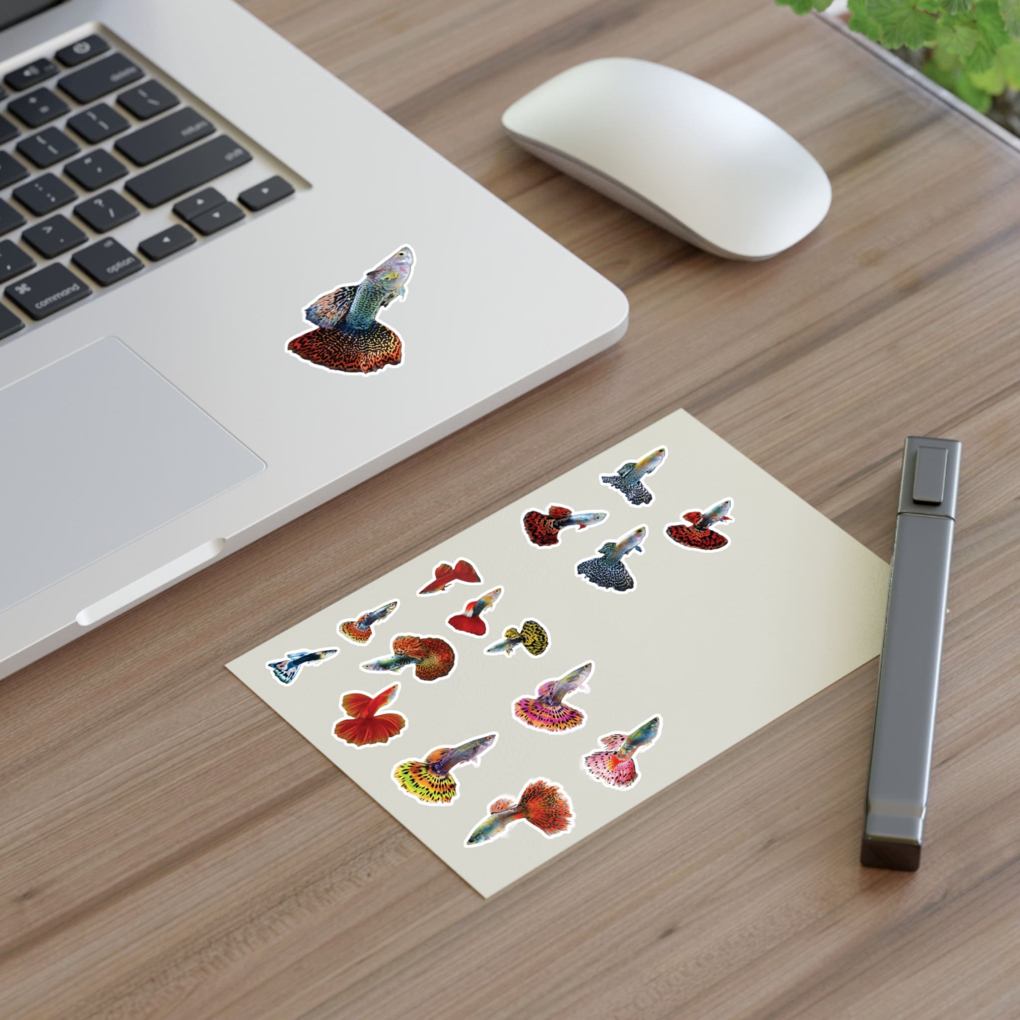 Guppy Party Holographic Sticker Sheet - Etsy