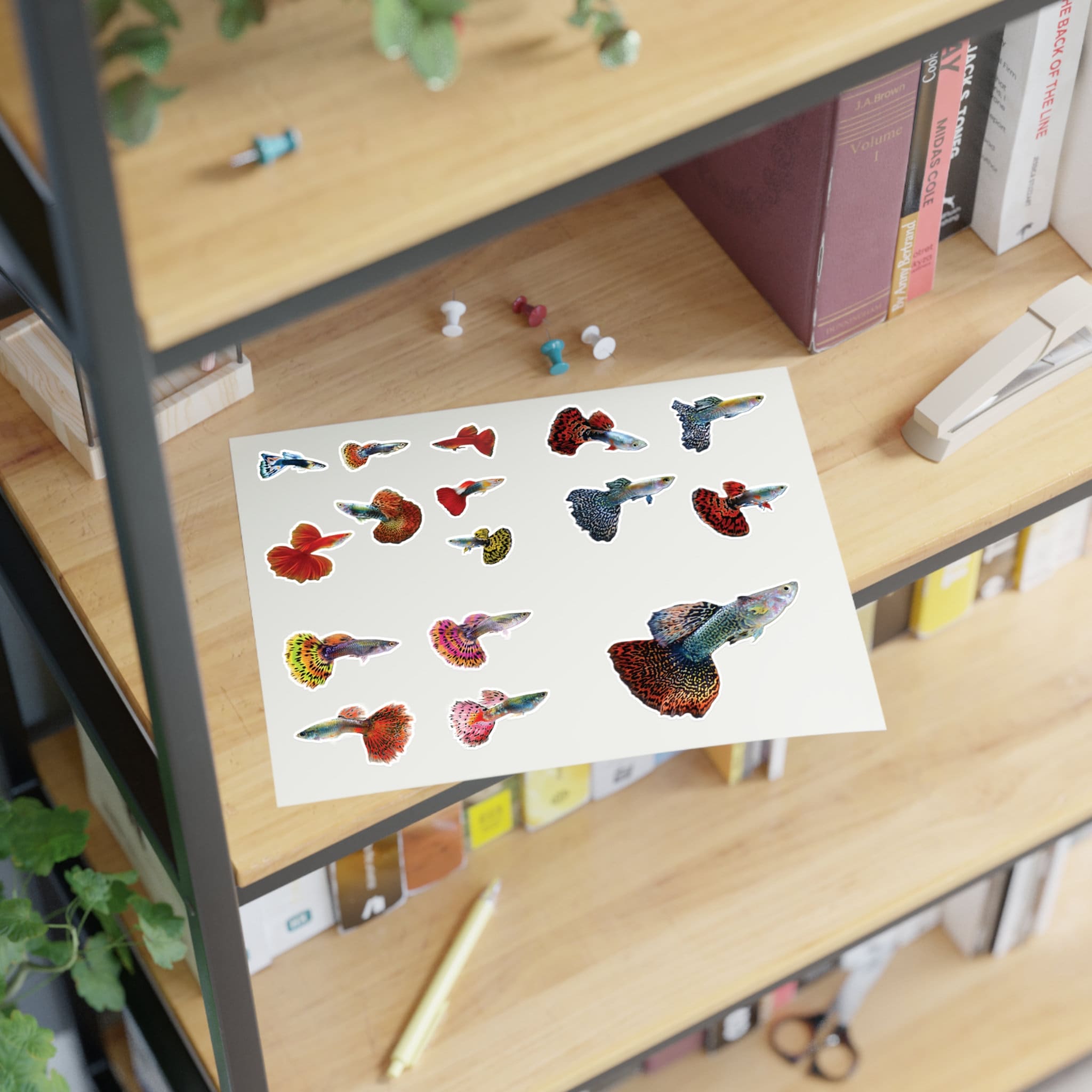 Guppy Party Holographic Sticker Sheet - Etsy