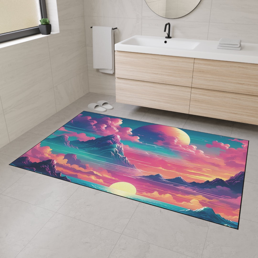 Vaporwave Skies Heavy Duty Floor Mat - Etsy