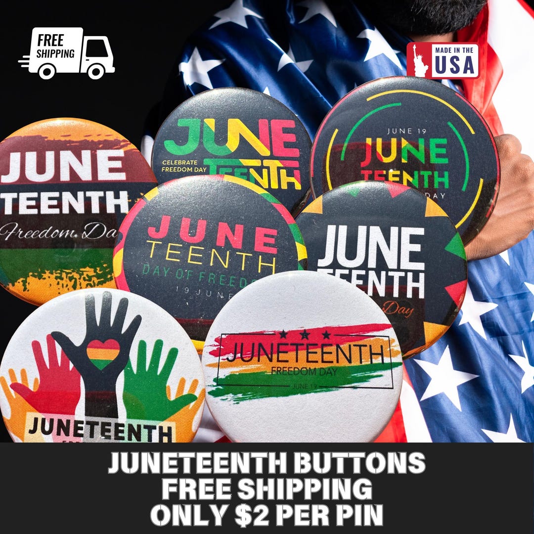 Juneteenth Pins - Etsy