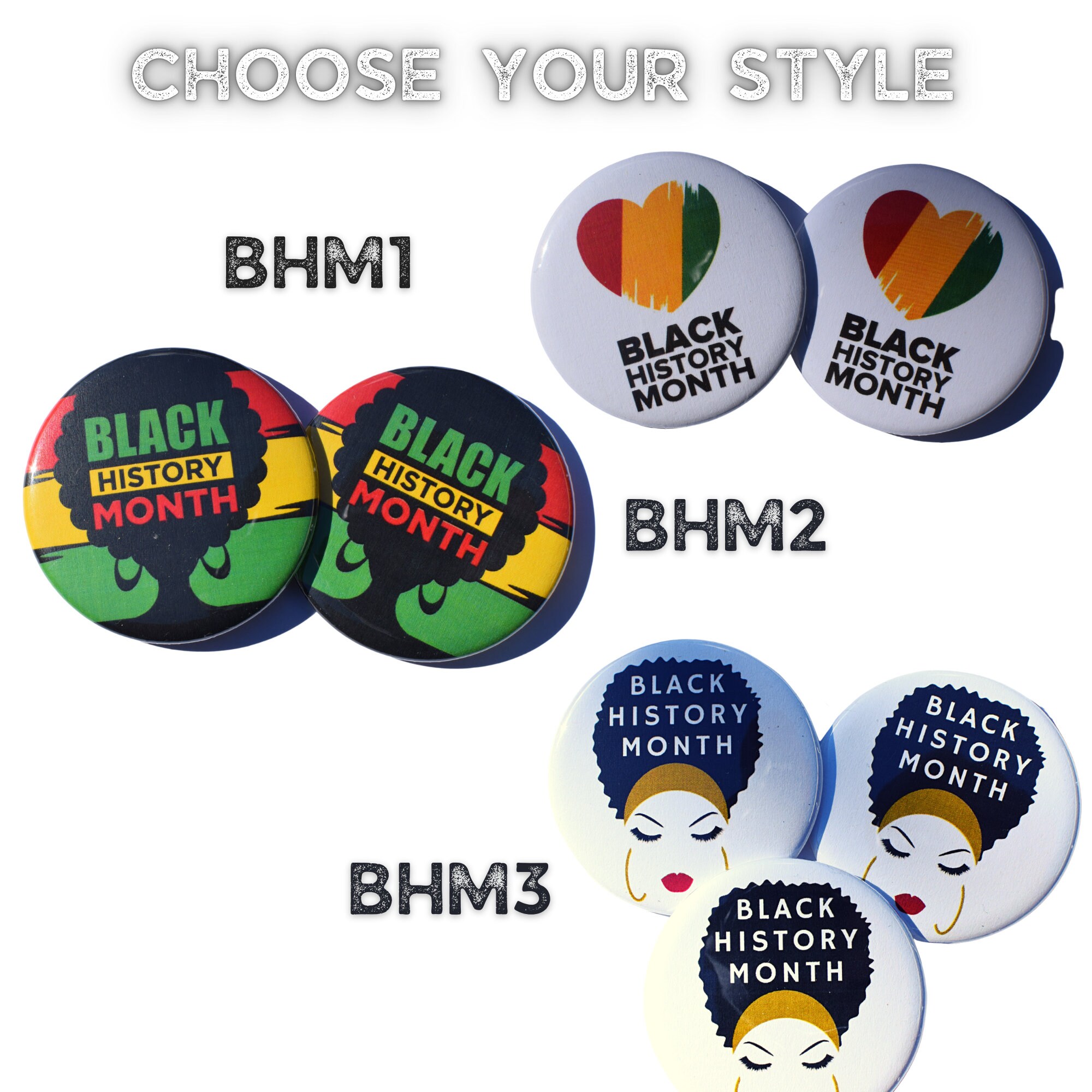 Black History Month Pins - Etsy