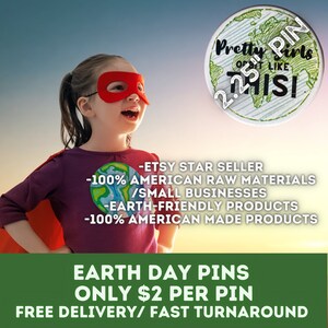 Earth Day Pins Buttons - Etsy