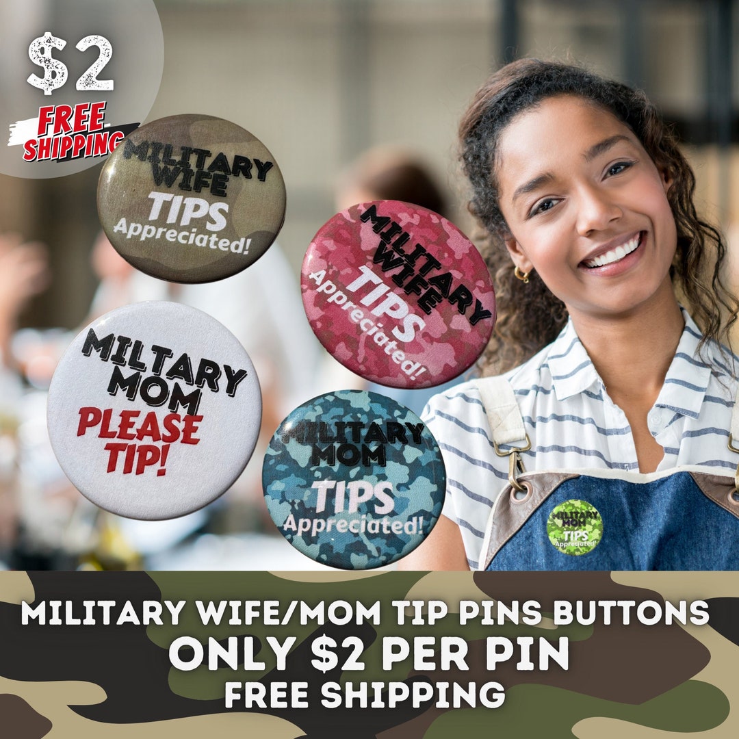 Military Mom/wife Pins Buttons Magnets - Etsy