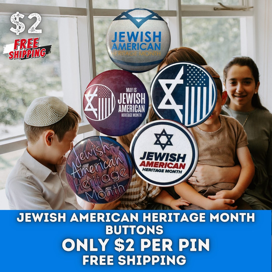 Jewish American Heritage Month Pins Buttons - Etsy