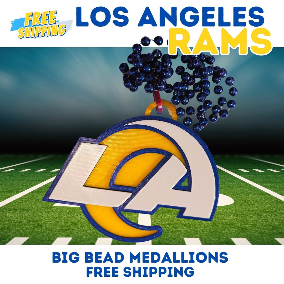 Los Angeles Rams Big Bead Medallions - Etsy