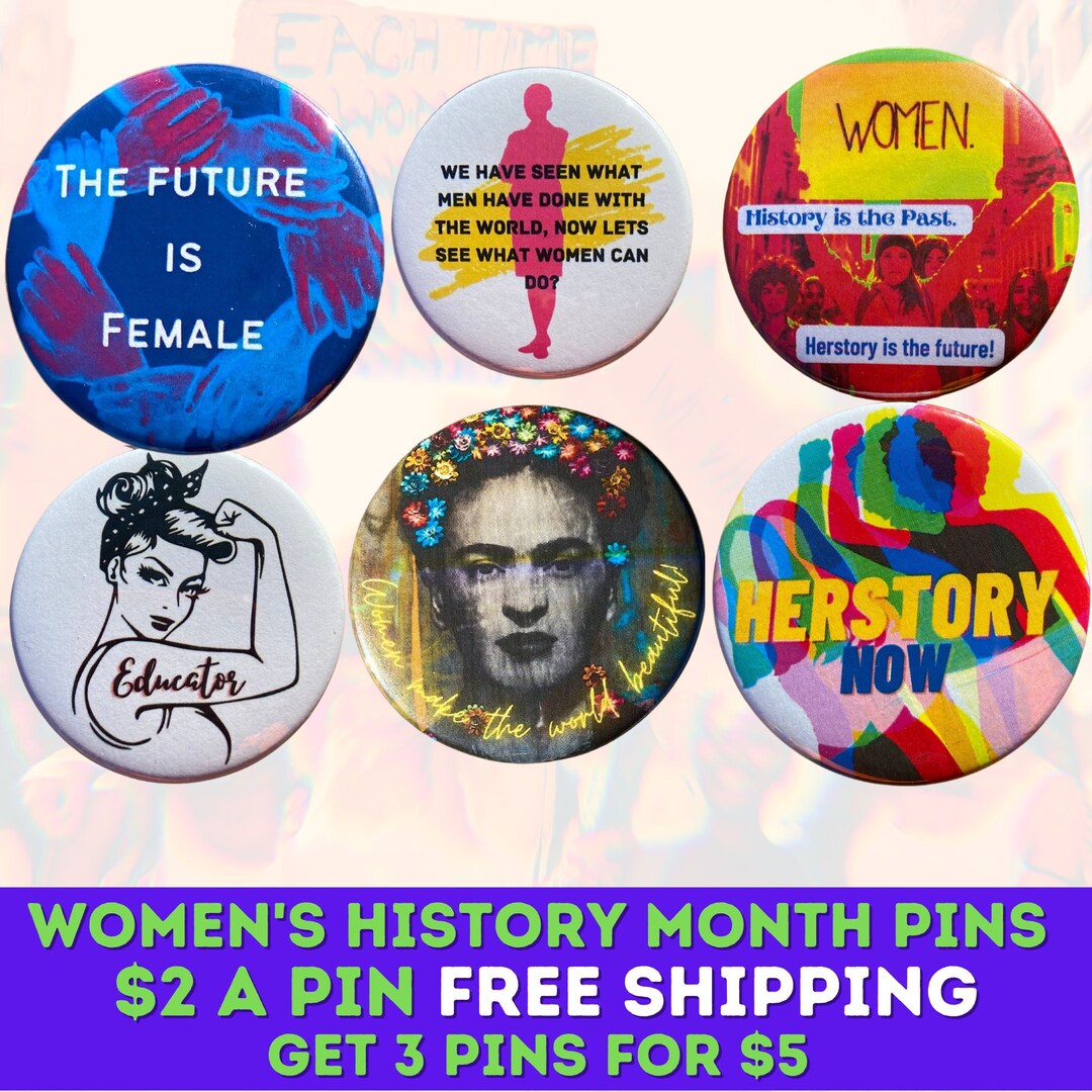 Women's History Month Pins - Etsy