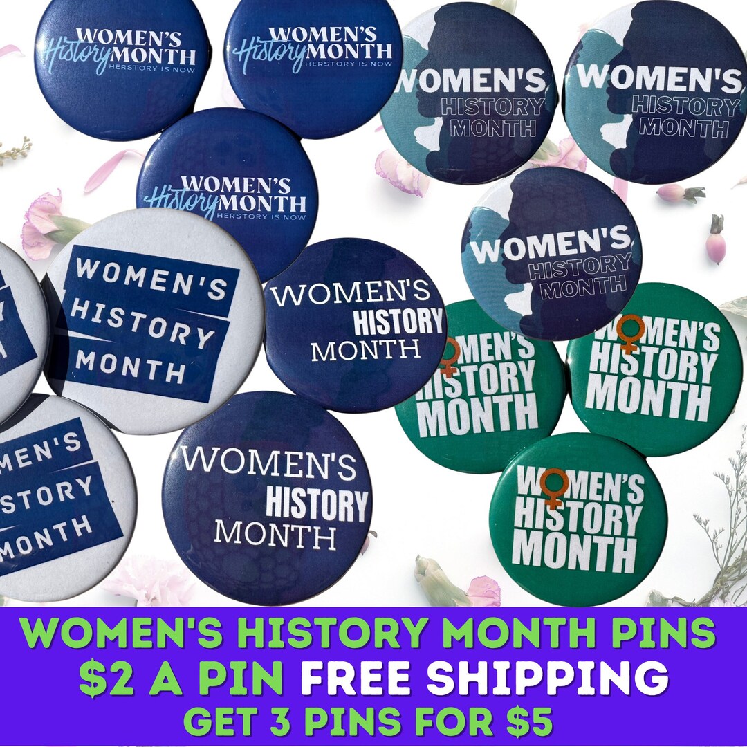 Women's History Month Pins - Etsy