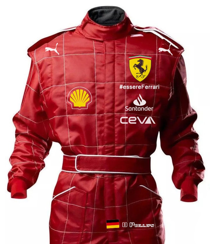 F 1 Red Driver Pit Crew Racer Costume - Etsy