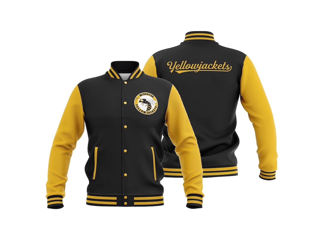 Black Yellow Varsity TV High School Jacket - Etsy