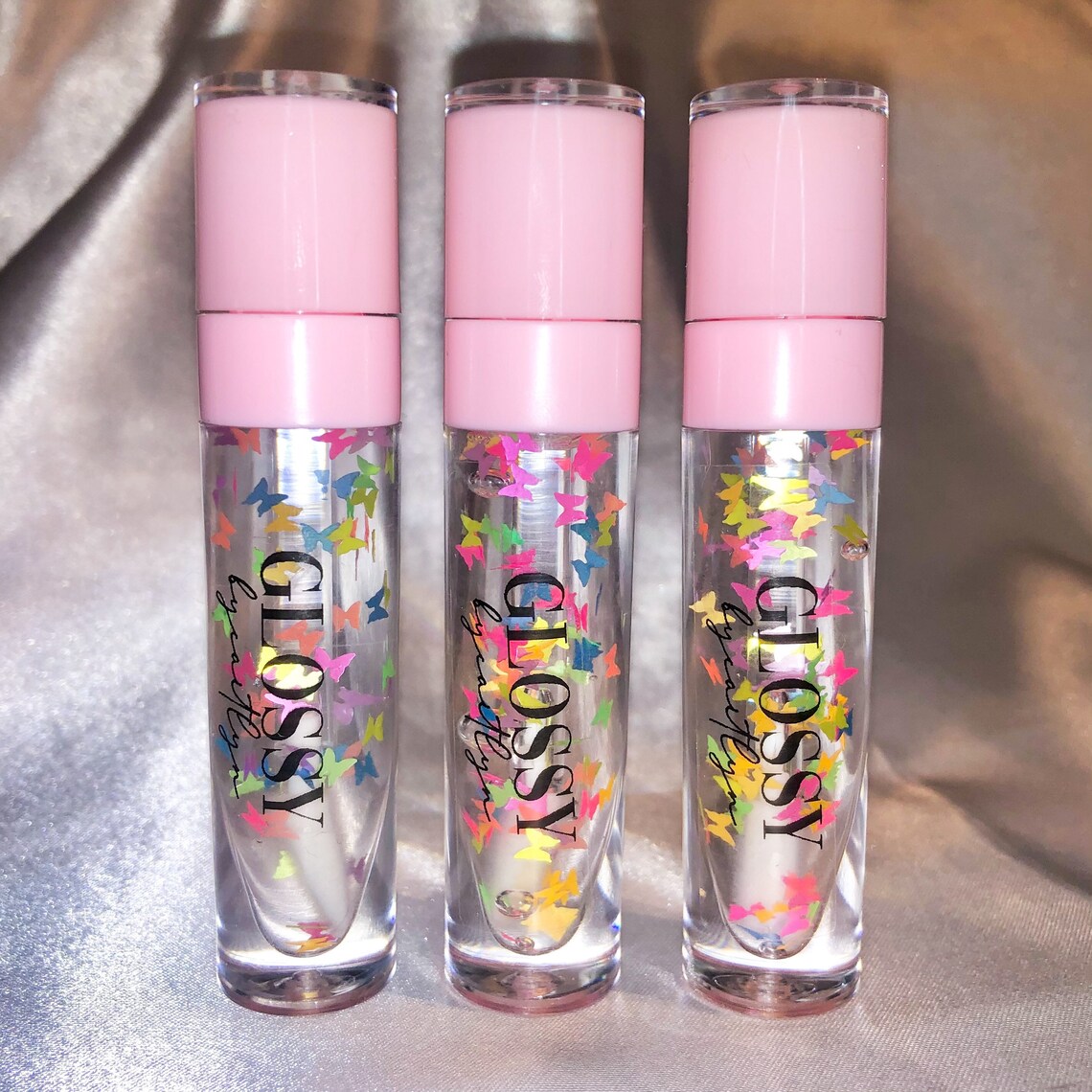 Melody Clear Colourful Butterfly Lip Gloss Etsy