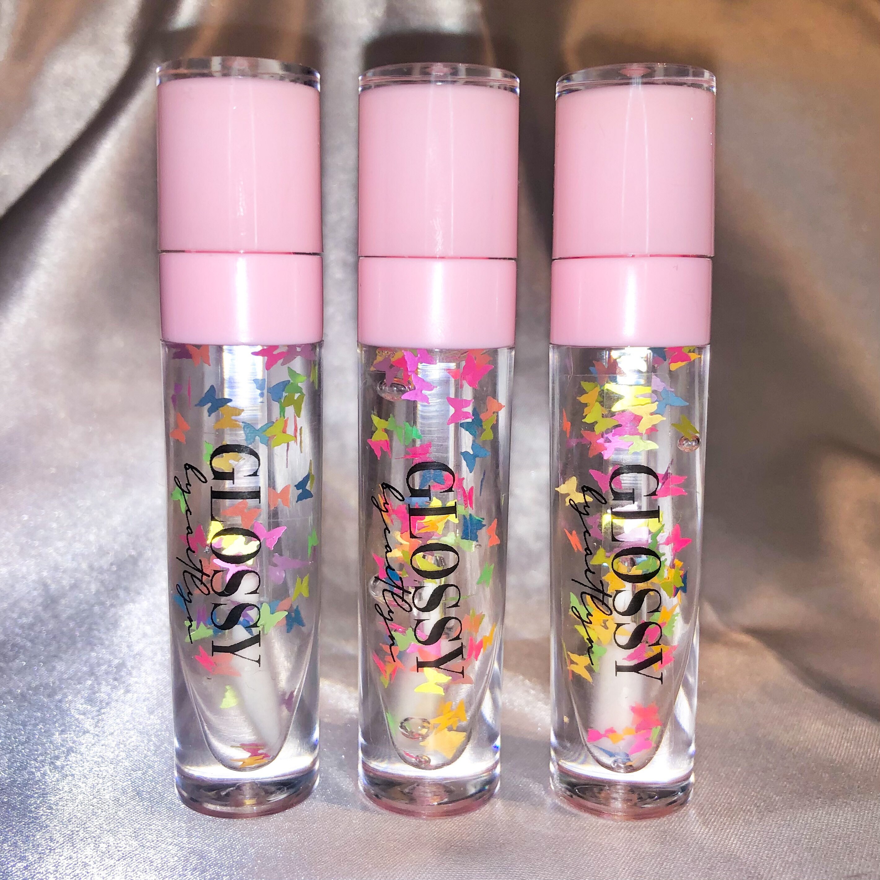 Melody Clear Colourful Butterfly Lip Gloss Etsy