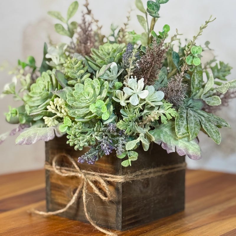 Succulent Centerpiece - Etsy