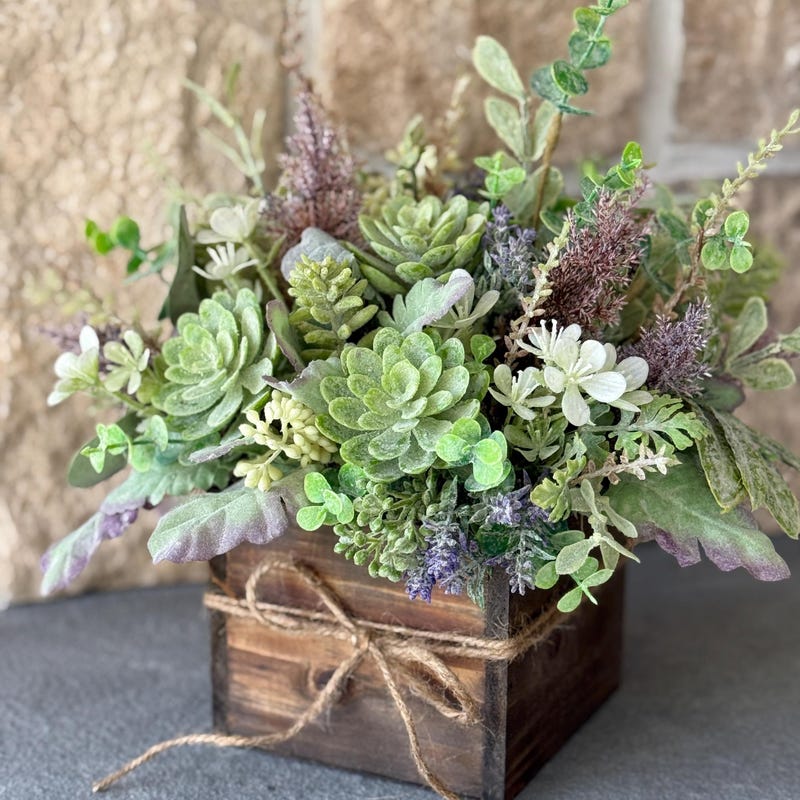 Succulent Centerpiece - Etsy