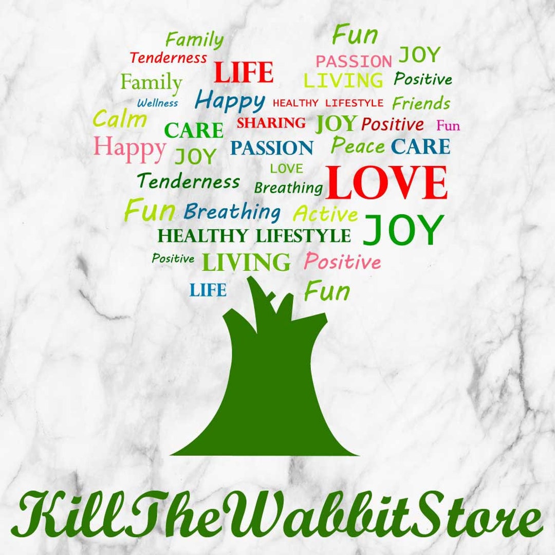 Tree of Life SVG, Tree Svg, Inspiring Quotes Svg, Tree Wall Art - Etsy