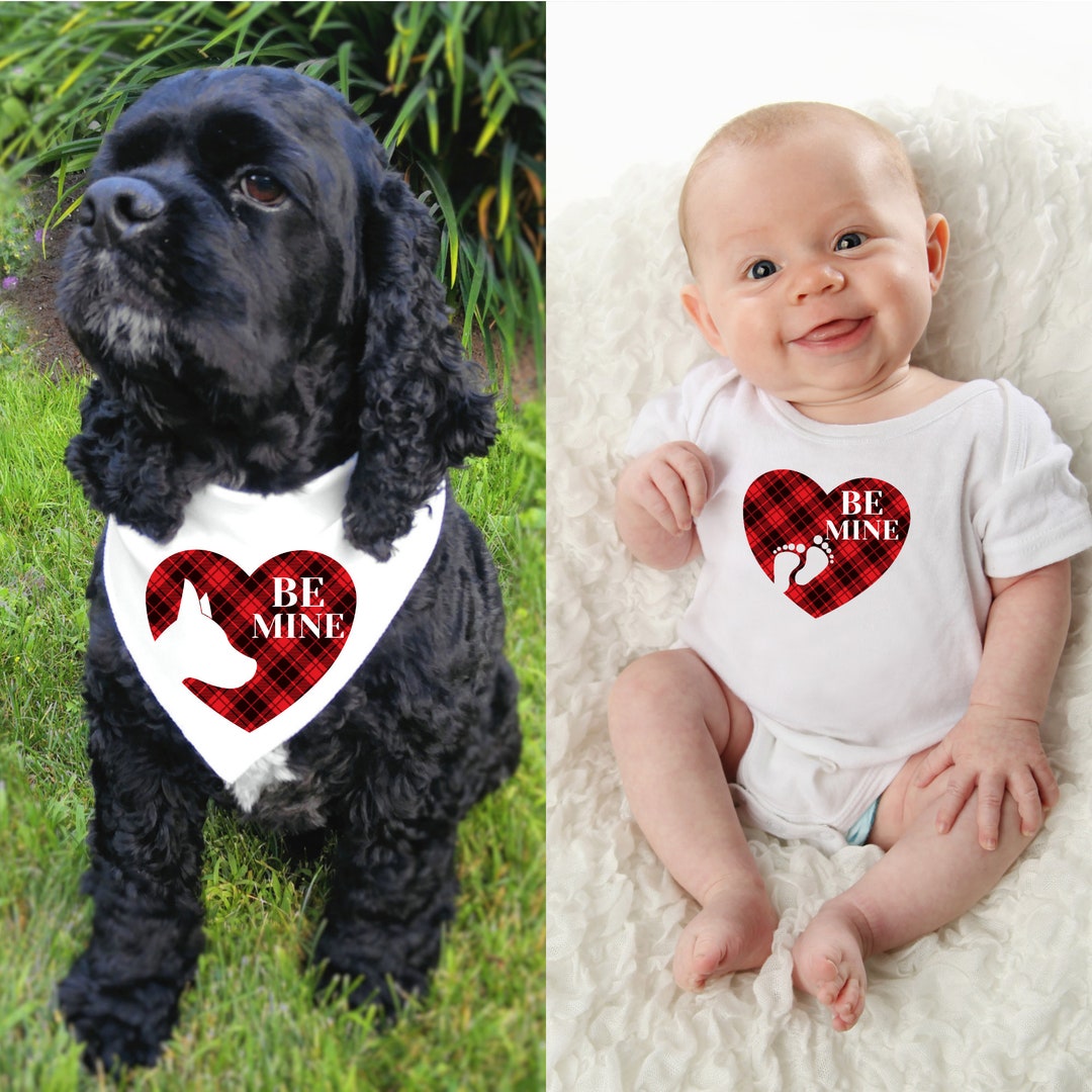 Matching Baby and Dog Outfit, Valentines Day Baby and Dog Matching ...