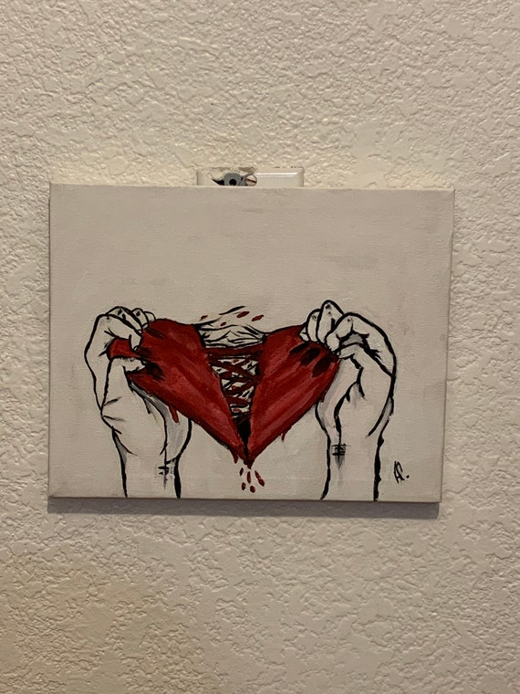 Heart Ripped Apart | Etsy