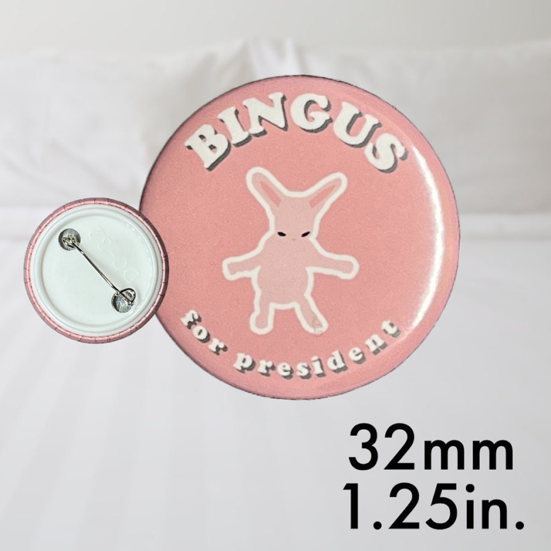 Bingus for President Hairless Sphynx Cat Meme Pinback Button 1.25" 32mm ...