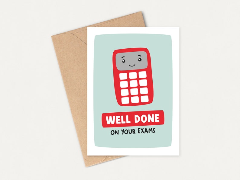 Well Done on Your Exams, Graduation Card, University Card, Passed Exams ...