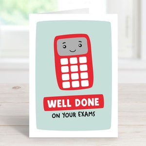 Well Done on Your Exams, Graduation Card, University Card, Passed Exams ...