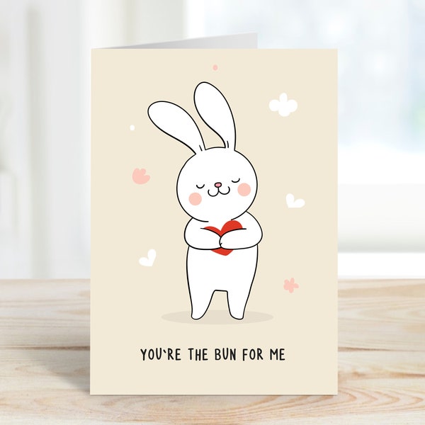 Bunny Pun Card - Etsy