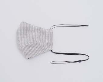 Pinstripe Face Mask - Etsy