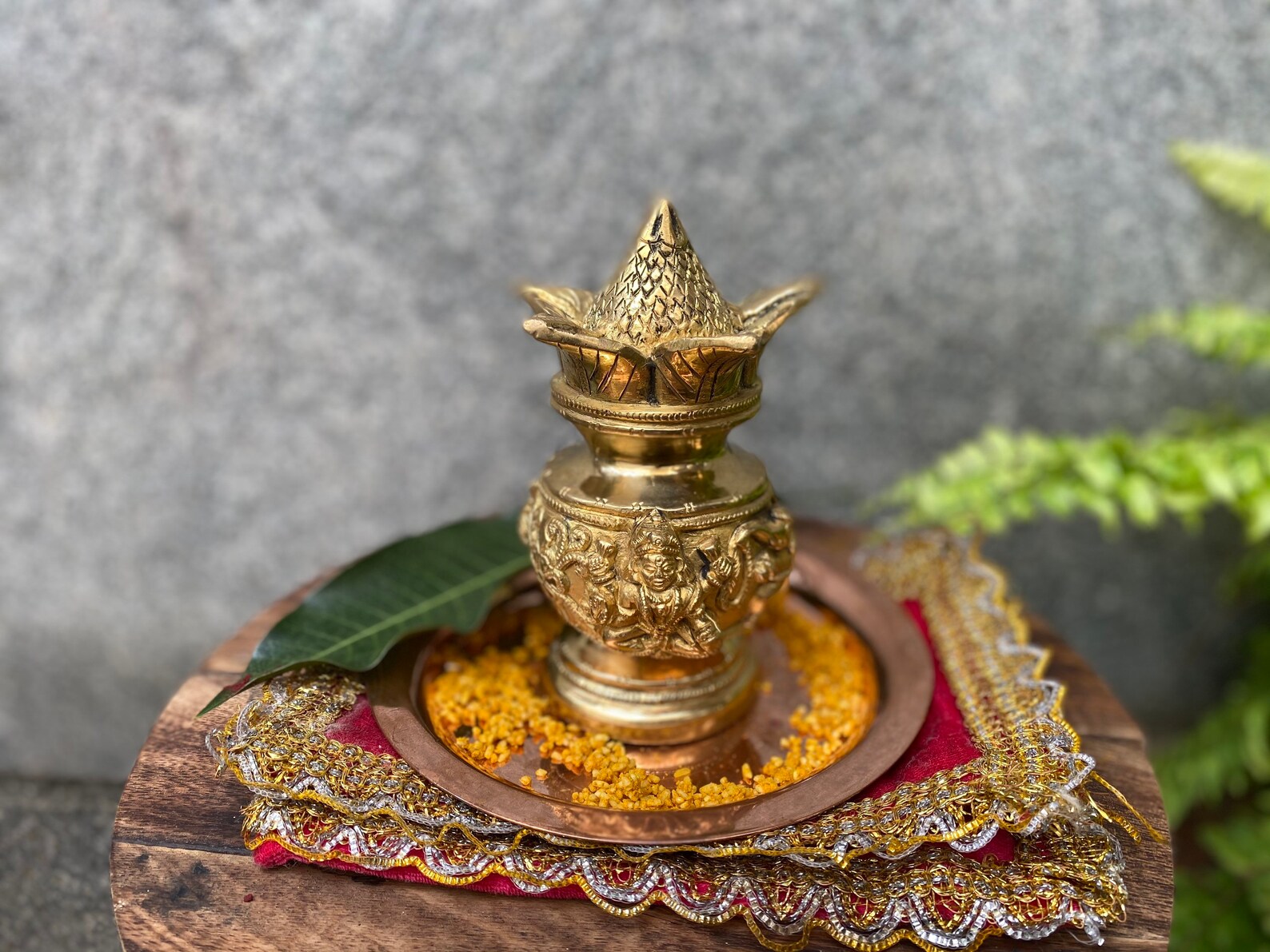 Purna Kumbham 5” (pooja Idol, Sculpture, Handmade, Gift, Beautiful ...