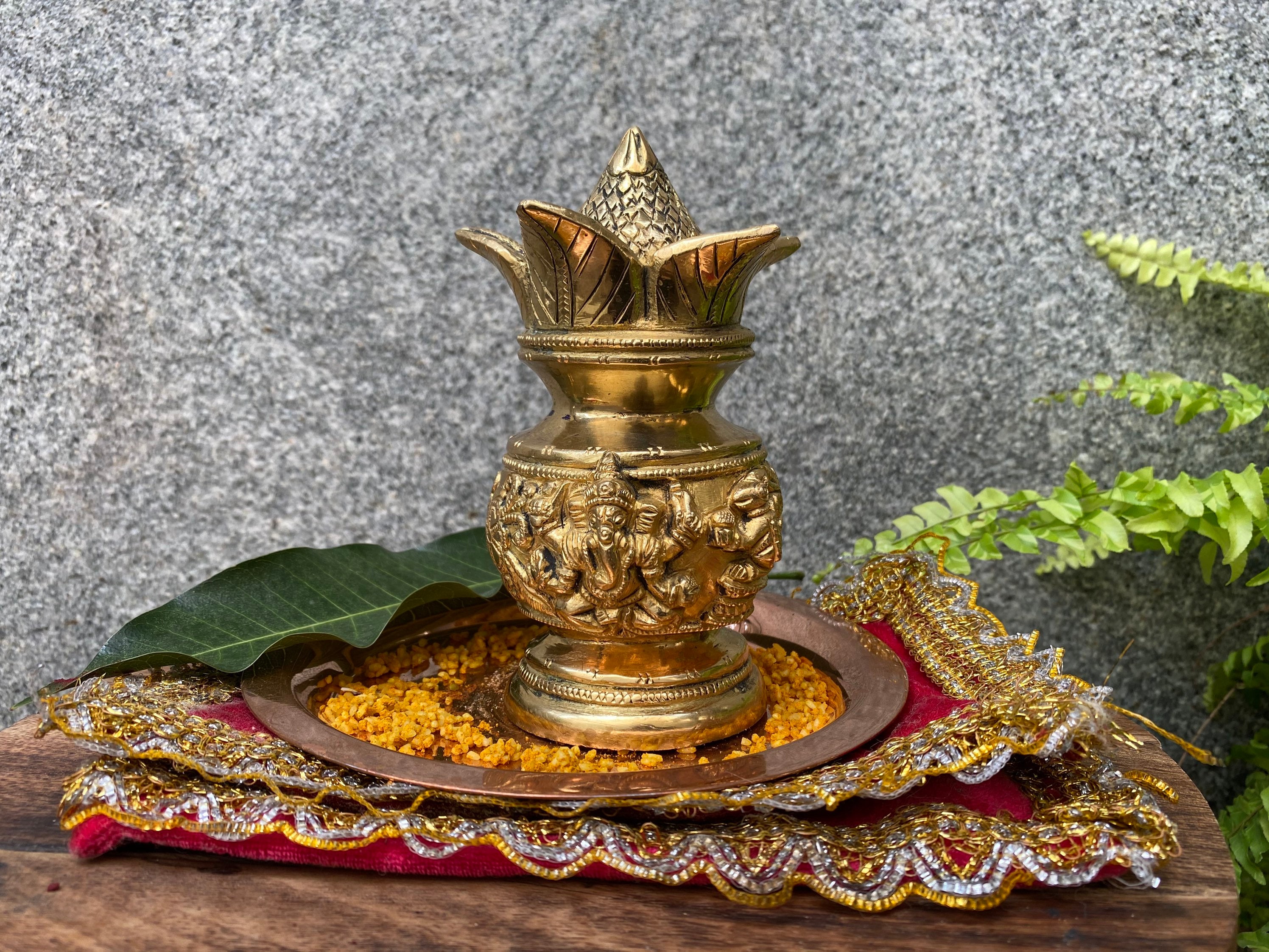 Purna Kumbham 5” (pooja Idol, Sculpture, Handmade, Gift, Beautiful ...