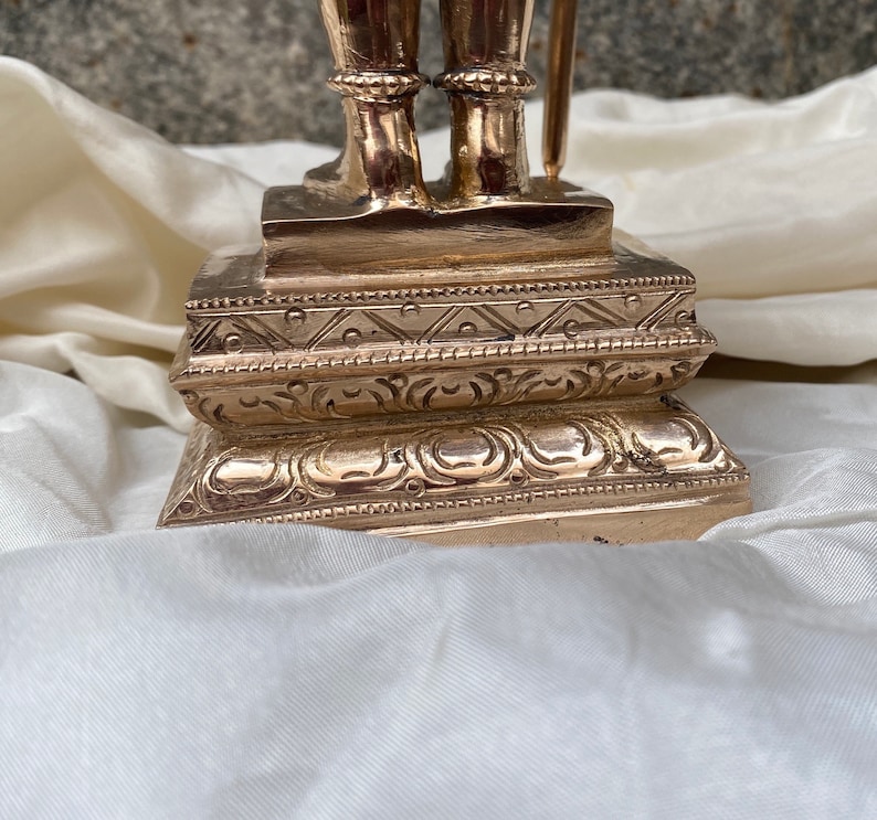 9 Inch Handmade Panchalogam Lord Murugan - Customizable Copper Statue ...