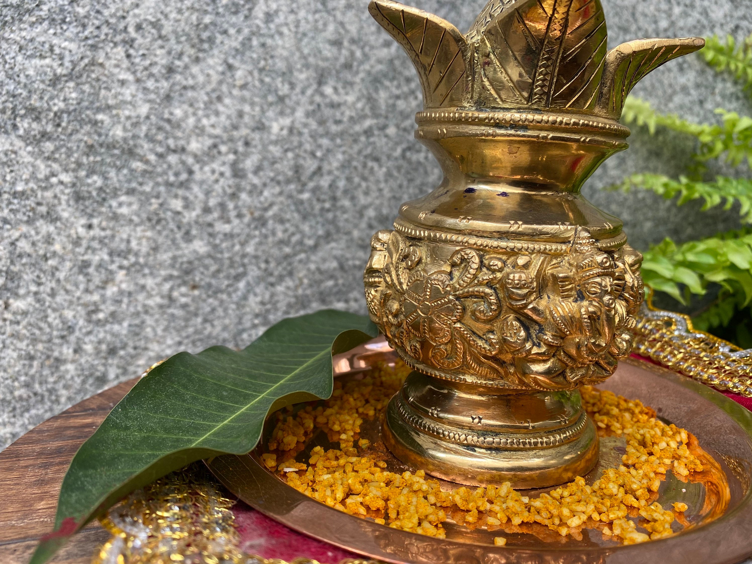 Purna kumbham 5 Pooja Idol Sculpture Handmade Gift | Etsy