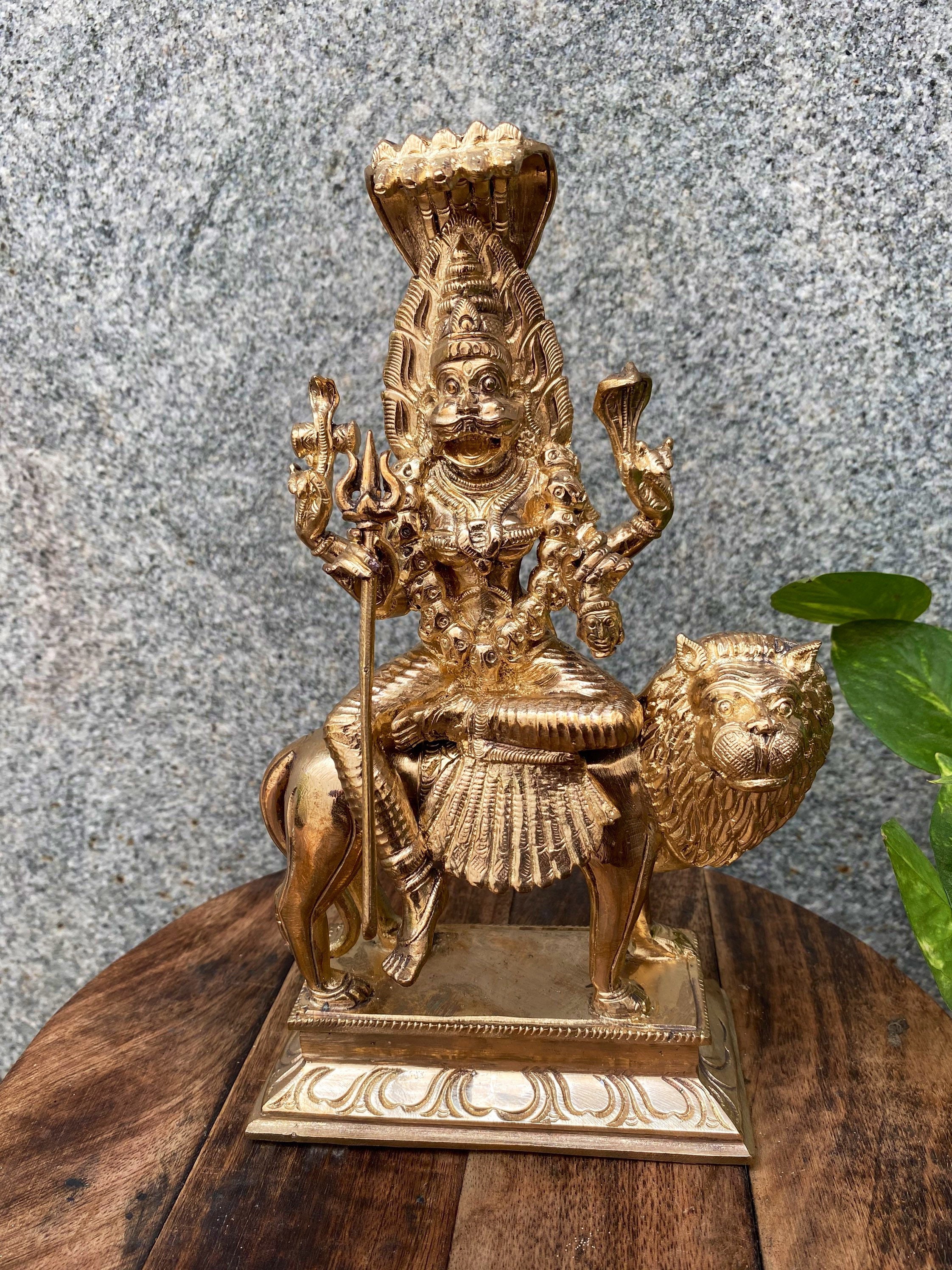 10 Inch Panchaloha Devi Prathiyanga Pratyangira Bhadrakali Idol 10-inch-panchaloha-devi-prathiyanga-pratyangira-bhadrakali-idol