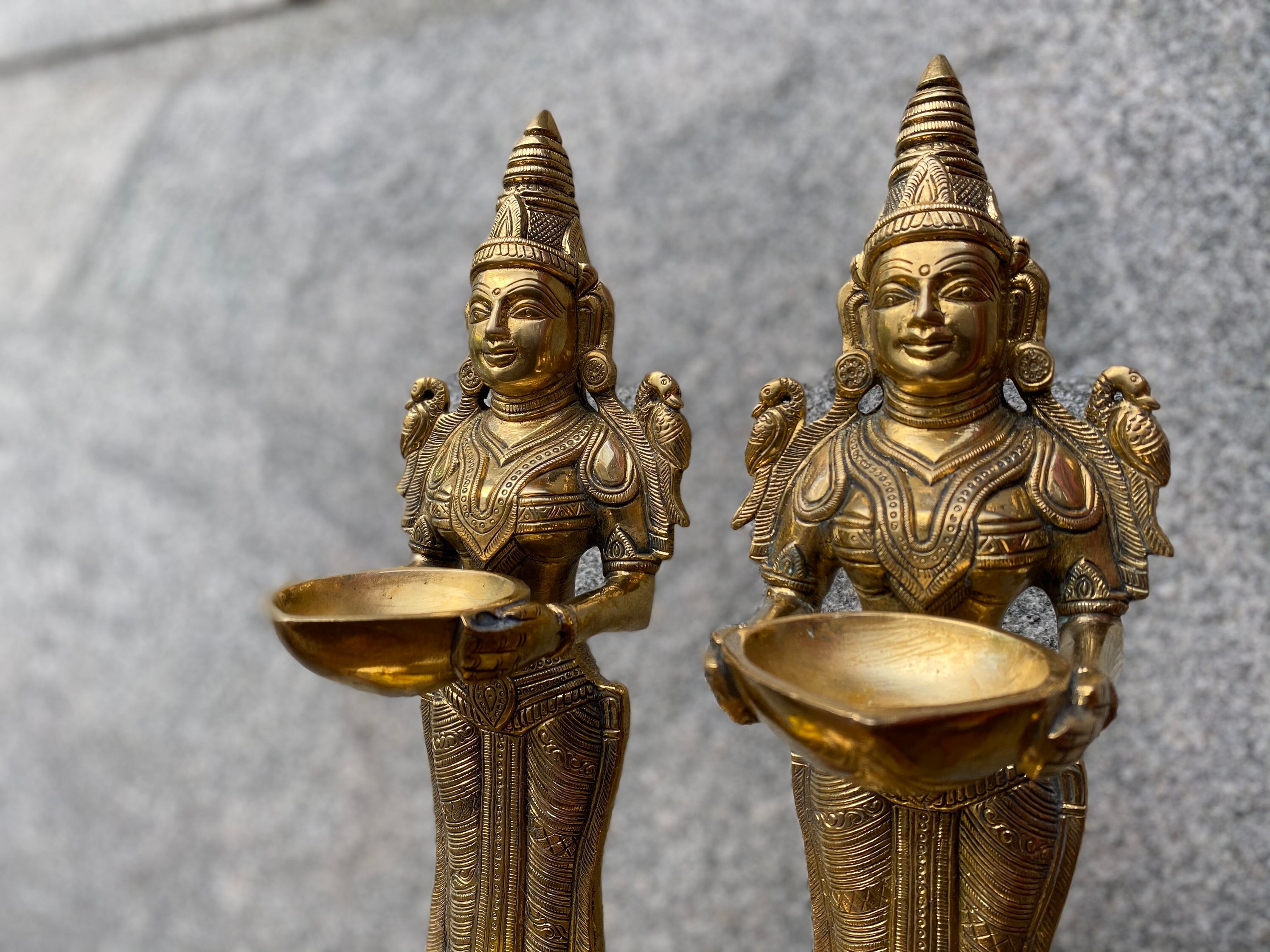 Brass Pavi lamp 15 or Lakshmi deepam | Etsy