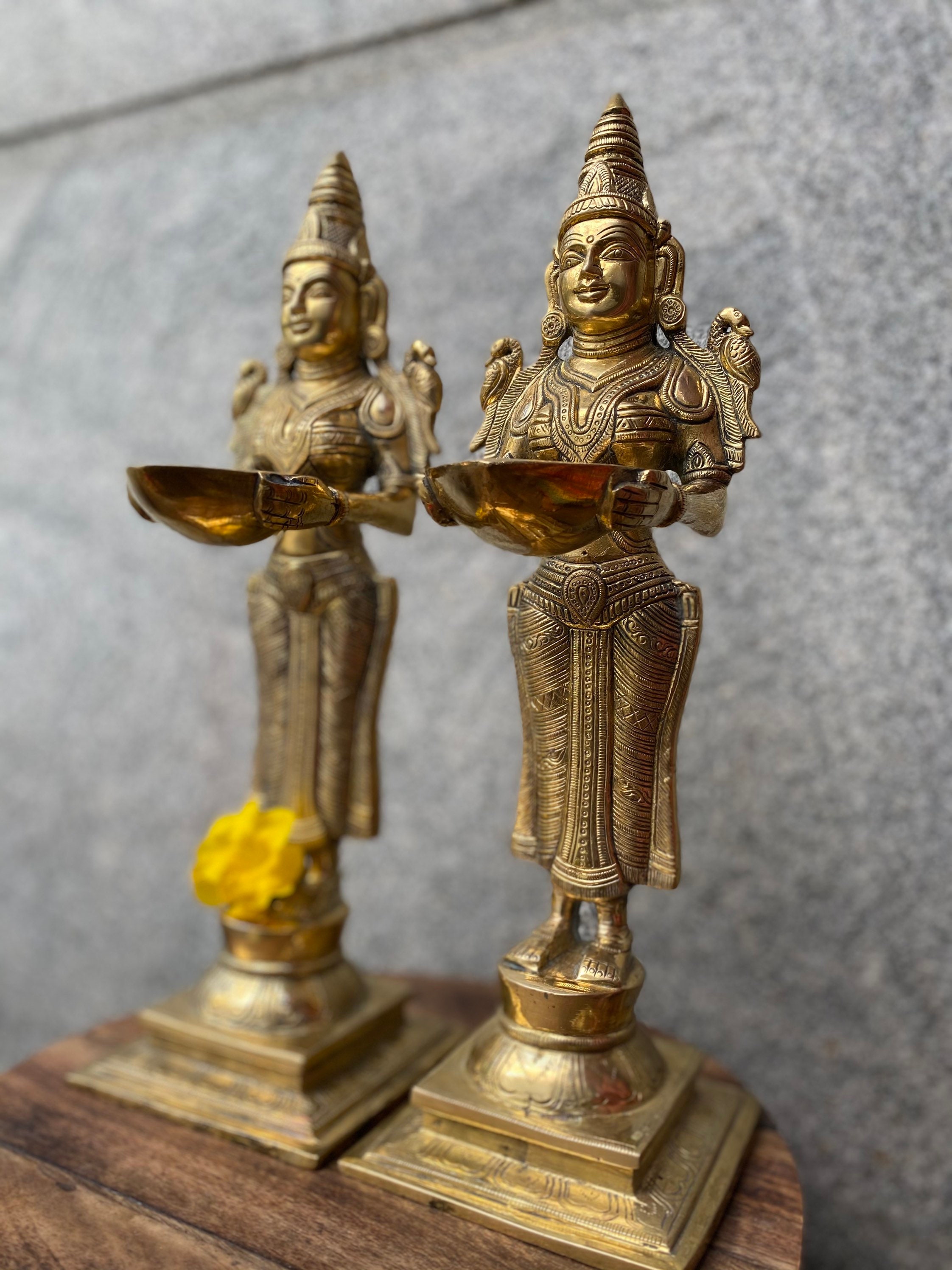 Brass Pavi lamp 15 or Lakshmi deepam | Etsy