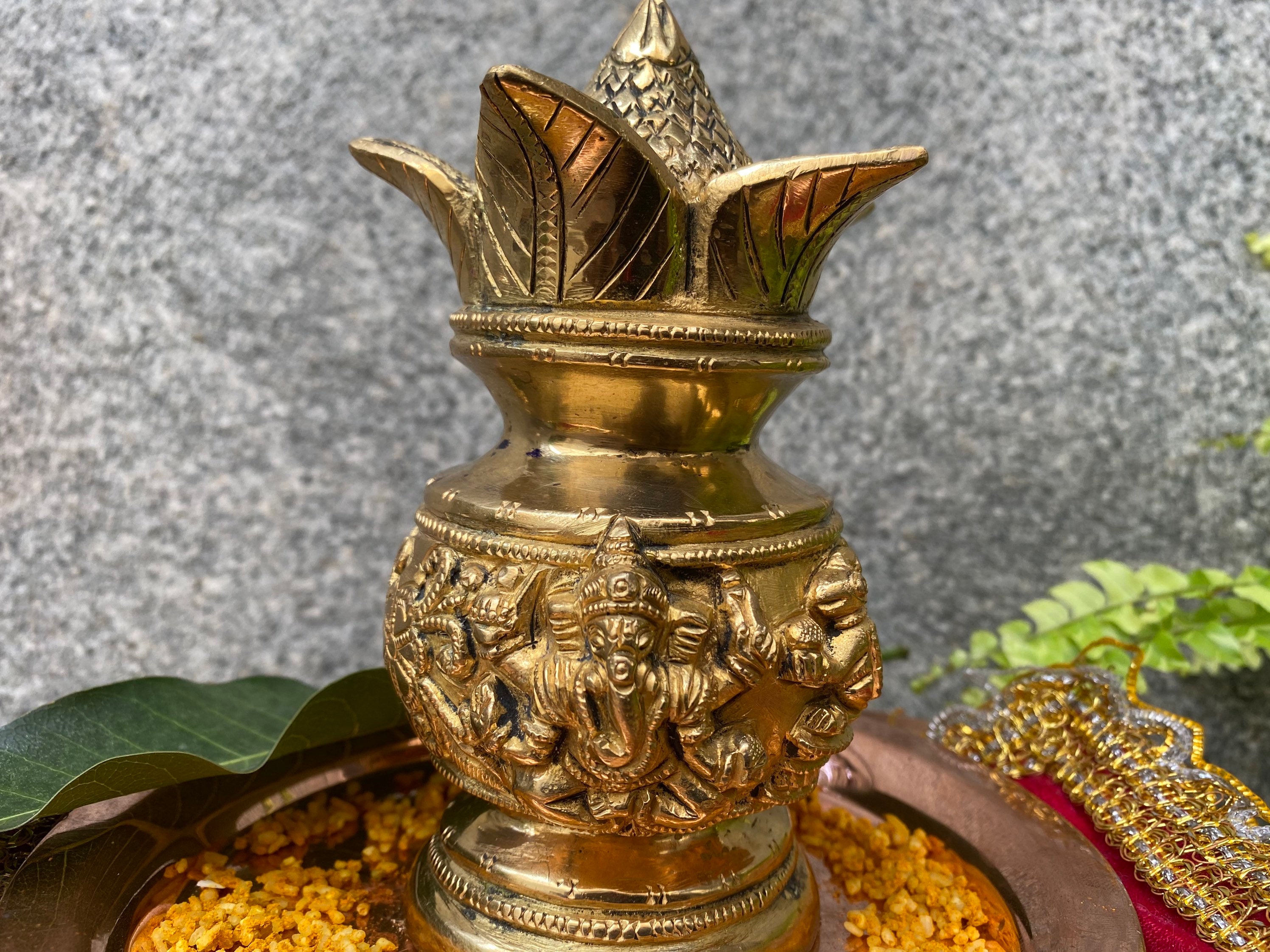 Purna kumbham 5 Pooja Idol Sculpture Handmade Gift | Etsy