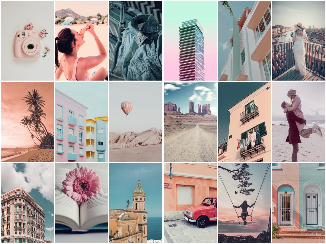 Pastel Collage Kit | Wall Collage Kit | Tezza Collage Kit | Collage ...