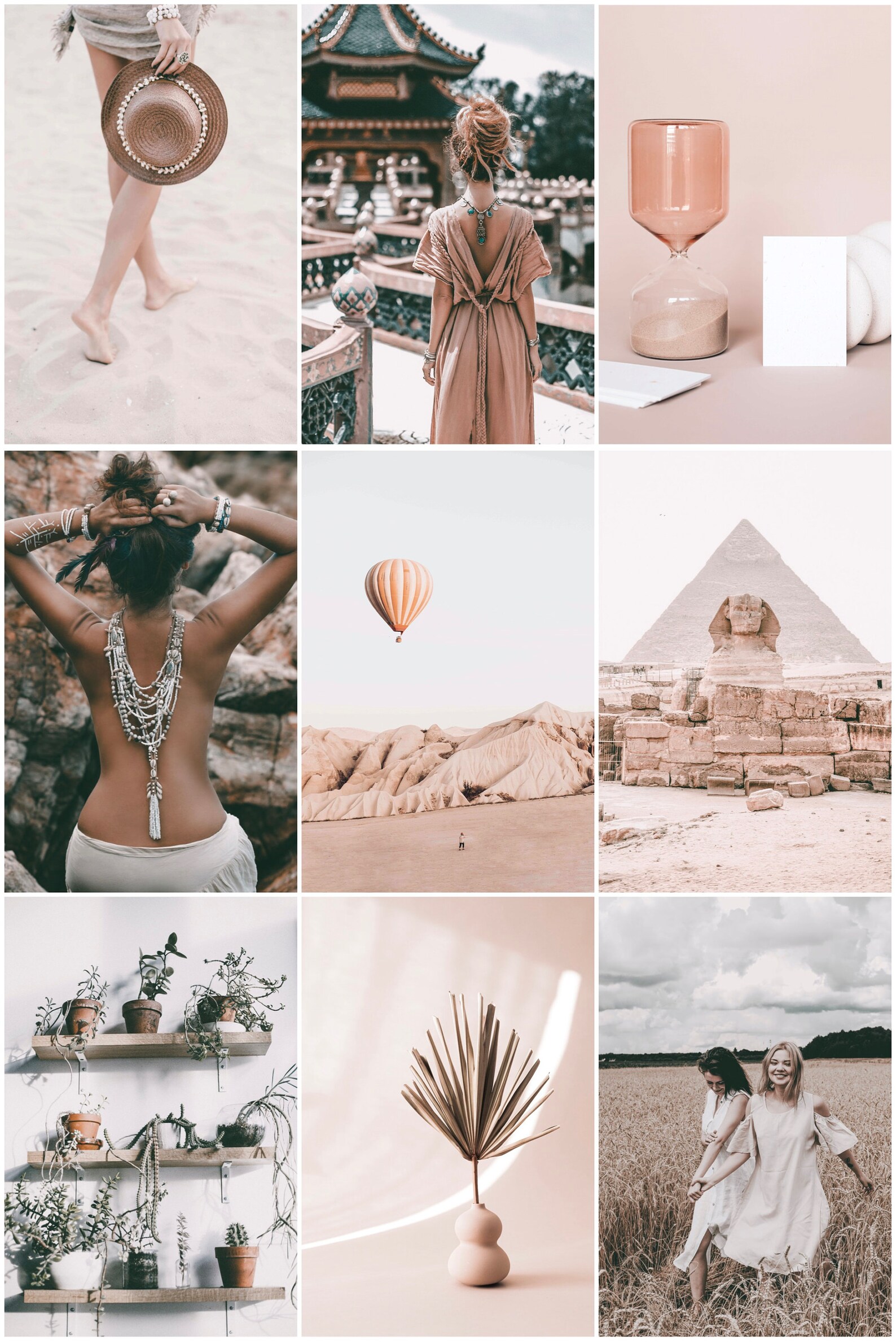 Wall Collage Kit Boho Aesthetic 75 Pcs Printable Collage Etsy Canada