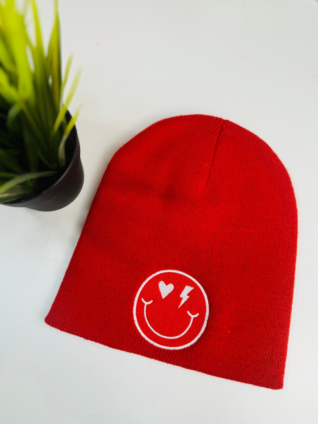 Cozy Smiley Face Beanie. - Etsy