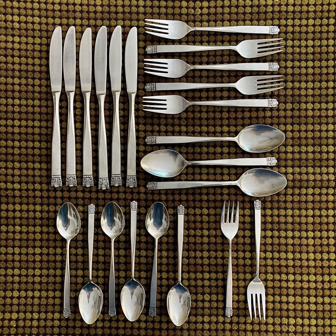 Sets of Stratford Stainless Steel Silverware by Stanley Roberts Japan ...