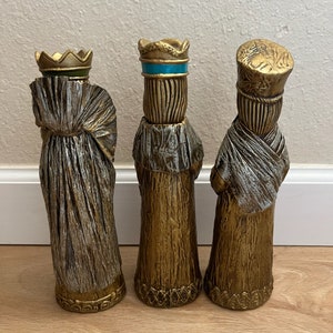 Set of 5 Vintage Paper Mache Nativity Figures by Schmid Bros | 60s ...