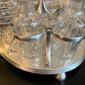 7-piece Silver-plate Condiment Set in Caddy N 3551 1/2 by James Deakin ...