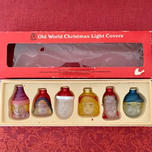Vintage Glass Light Covers by Old World Christmas | Christmas Light ...
