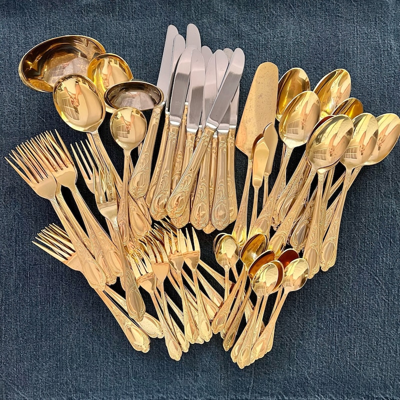 Silver Cutlery Set Korean - Etsy