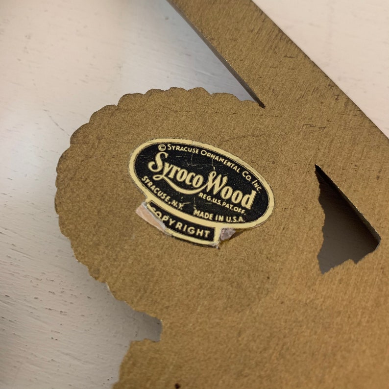 Pair of Gold Flower Wall Hangings by Syroco Ornamental Co. - Etsy