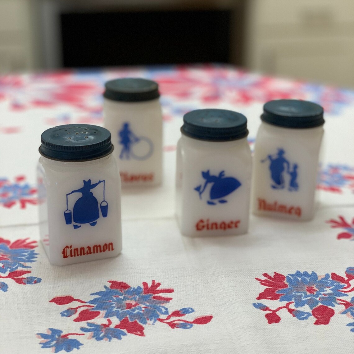 Dove Brand Milk Glass Spice Jars by Frank Tea & Spice Co. - Etsy